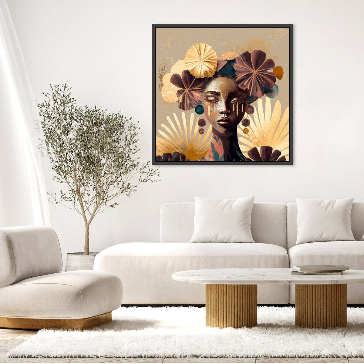 Faces of Unity: Tribal Bokeh, by Bella Eve – Zokis Canvas Art