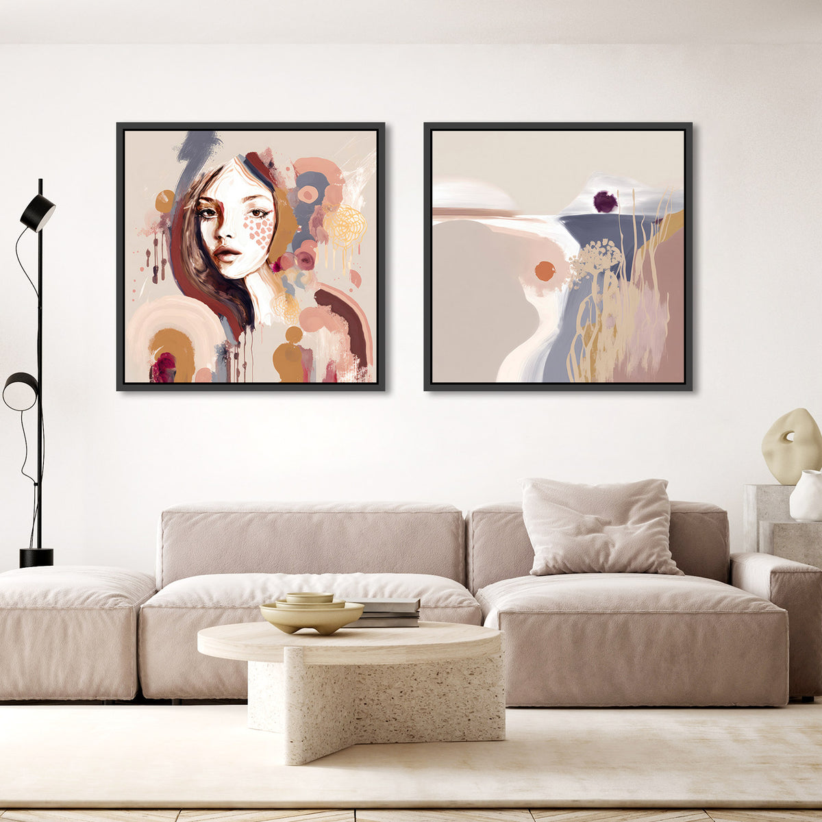 Faces of Unity: Odette, Art Duo, by Bella Eve – Zokis Canvas Art