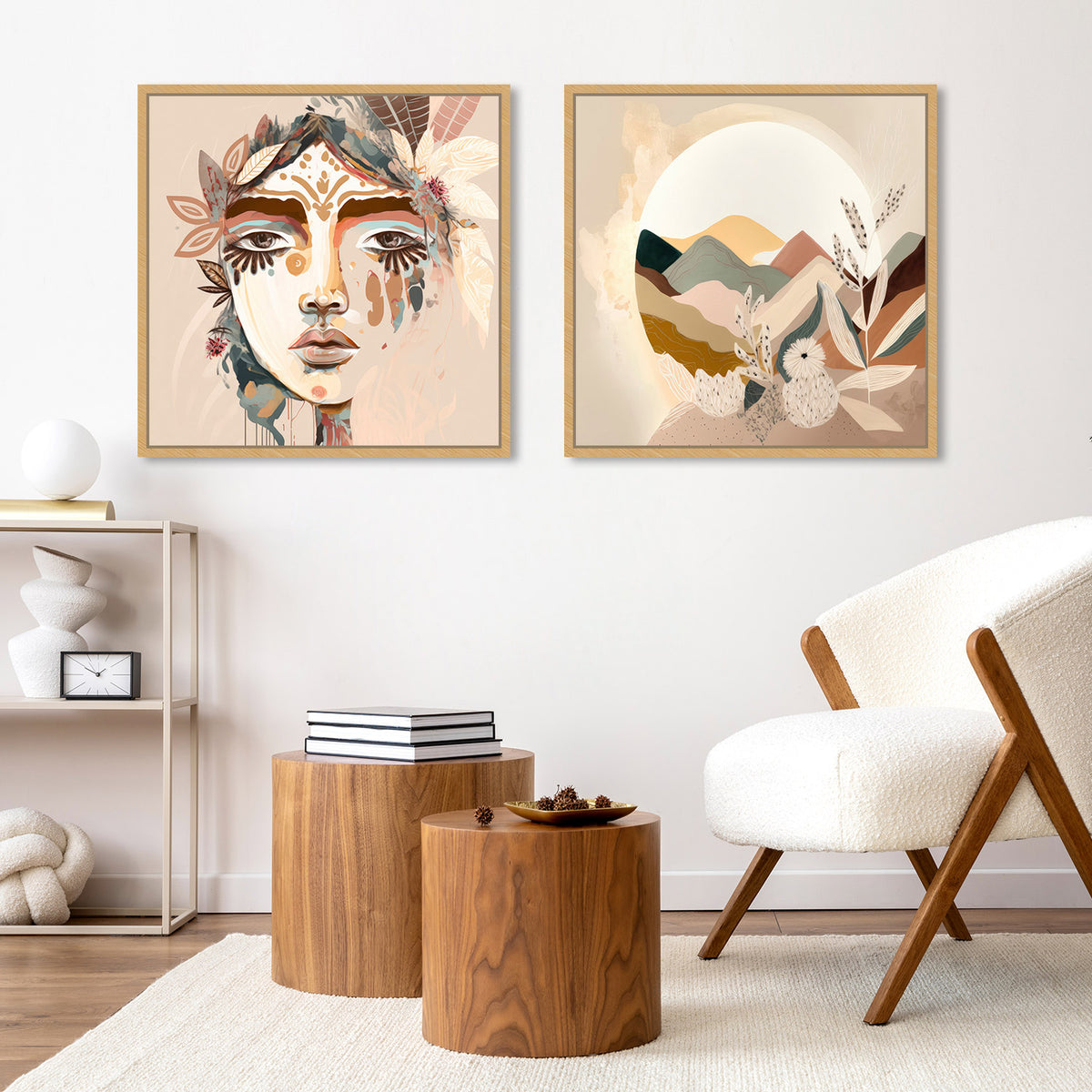 Faces of Unity: Ivy, Art Duo, by Bella Eve – Zokis Canvas Art