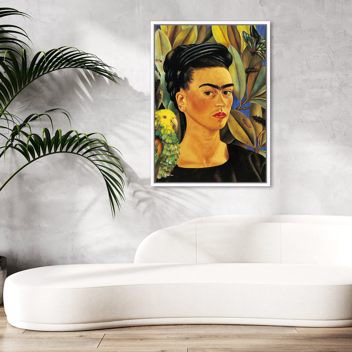 Self-portrait with Bonito, 1941 by Frida Kahlo – Zokis Canvas Art