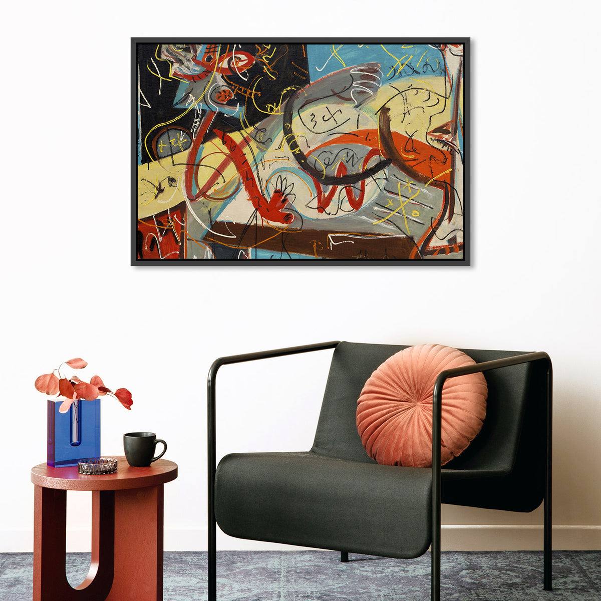 Stenographic Figure, 1942 by Jackson Pollock – Zokis Canvas Art