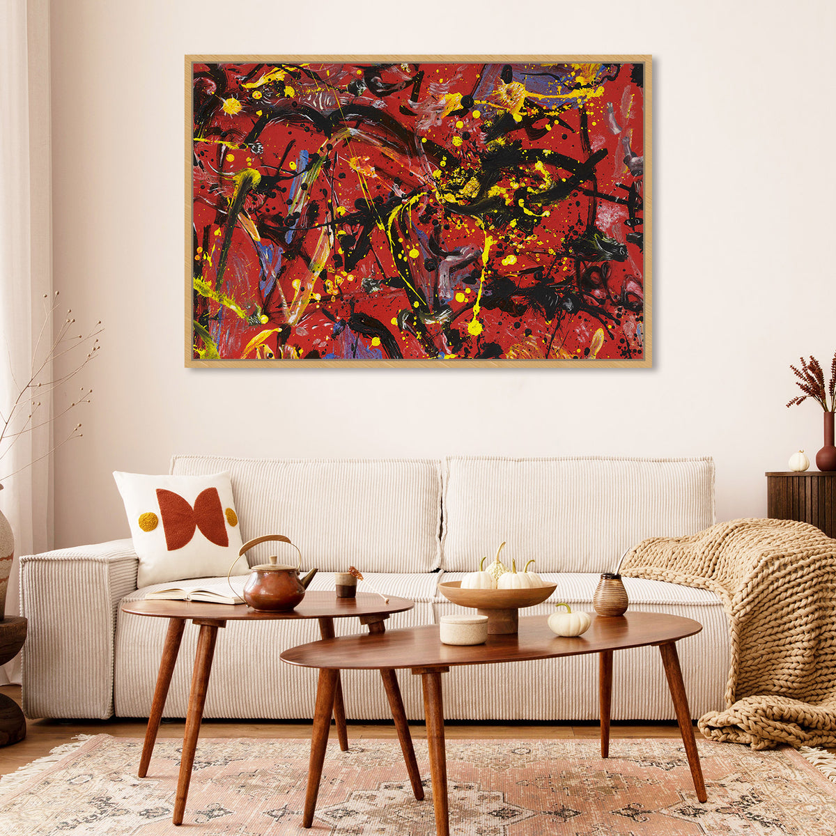 Red Composition, 1946 by Jackson Pollock – Zokis Canvas Art