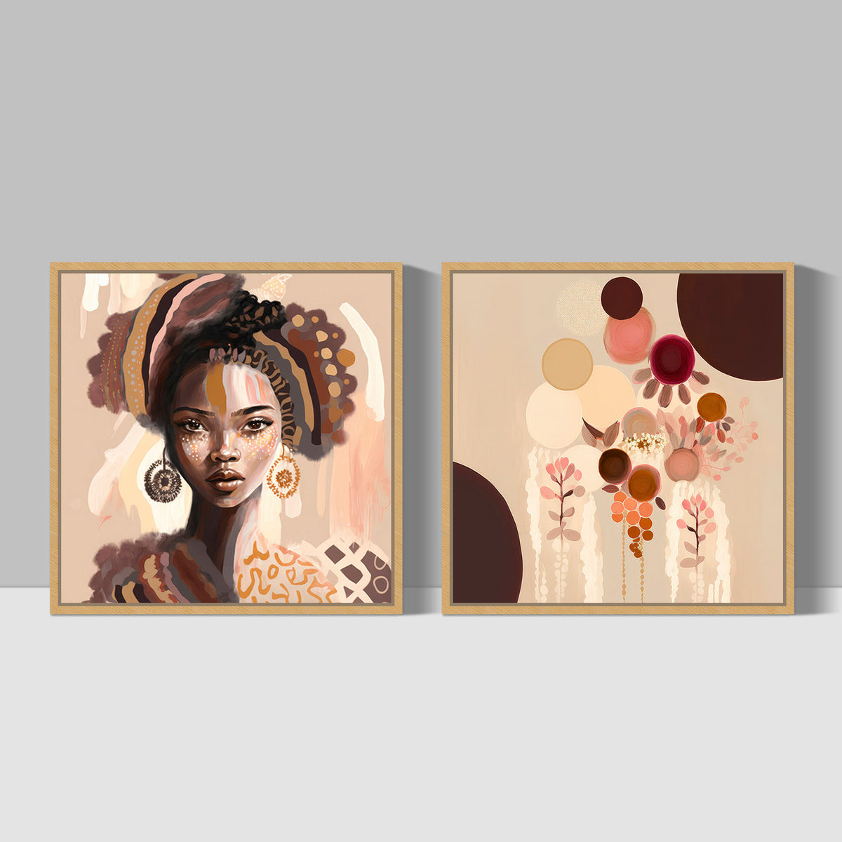 Faces of Unity: Amara, Art Duo, by Bella Eve – Zokis Canvas Art