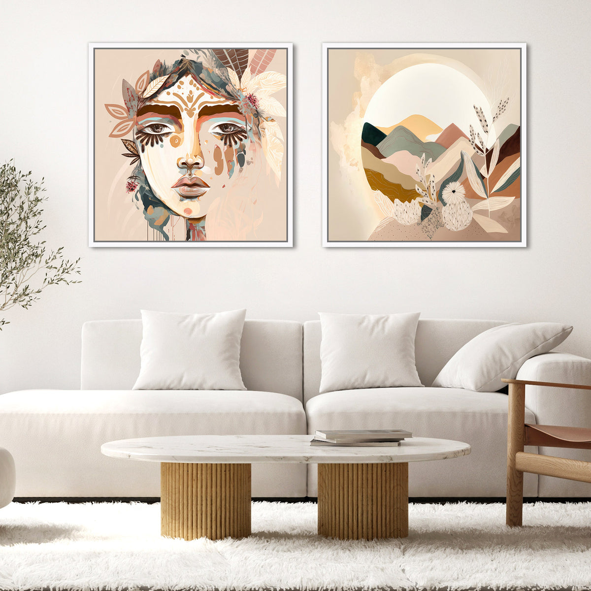 Faces of Unity: Ivy, Art Duo, by Bella Eve – Zokis Canvas Art