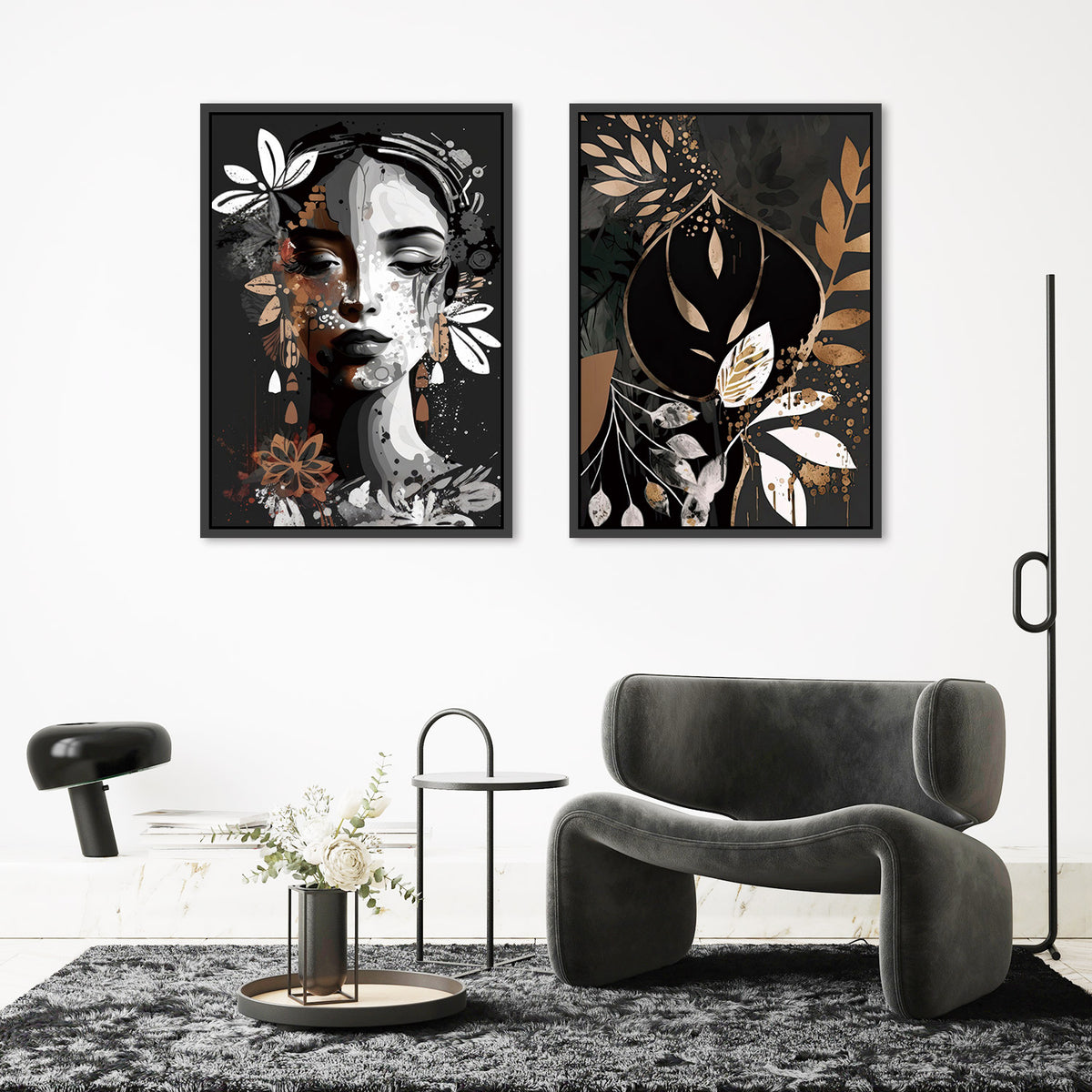 Faces of Unity: Cedar Claire, Art Duo, by Bella Eve – Zokis Canvas Art