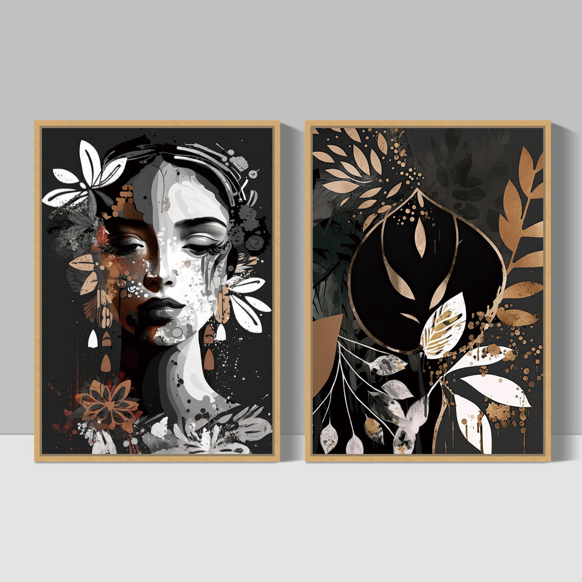 Faces of Unity: Cedar Claire, Art Duo, by Bella Eve – Zokis Canvas Art