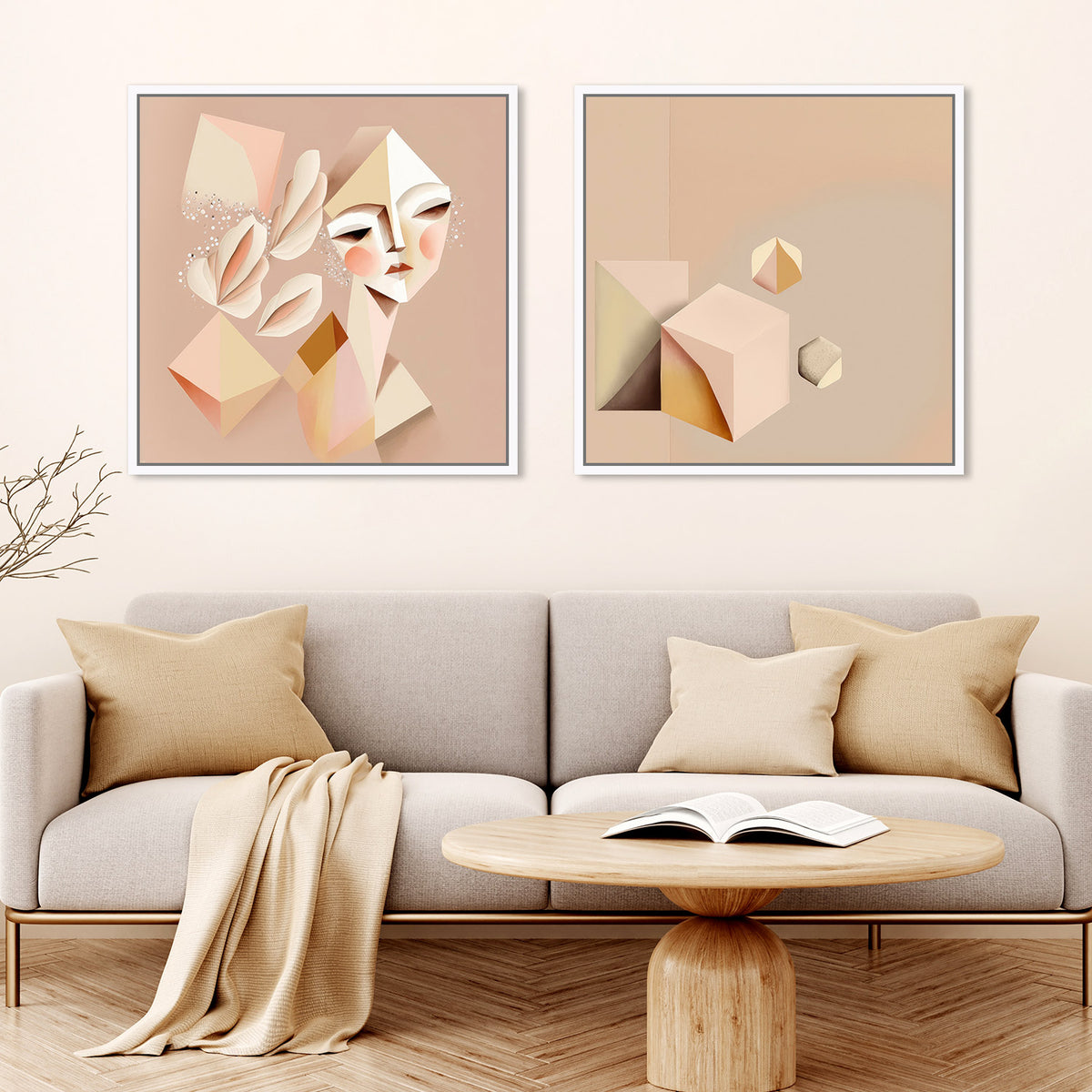 Faces of Unity: Betty Block, Art Duo, by Bella Eve – Zokis Canvas Art