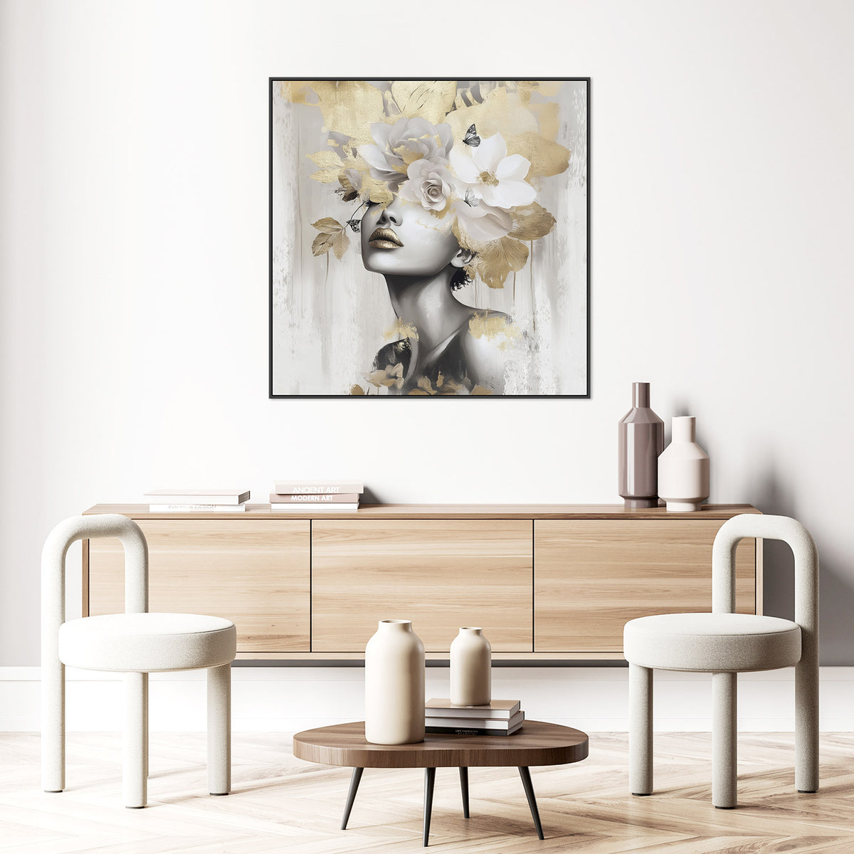 Gold Leaf Amara, by Bella Eve – Zokis Canvas Art