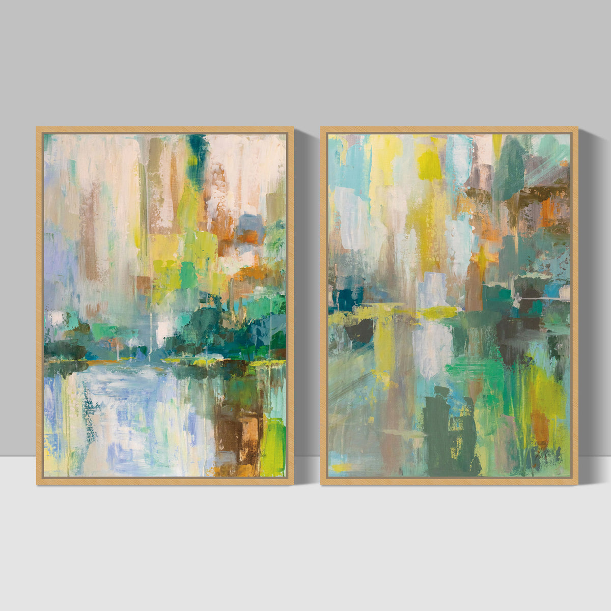 Reflecton, Art Duo, by Jeanette Vertentes – Zokis Canvas Art