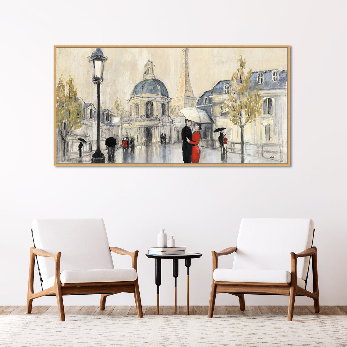 Spring Rain Paris Eiffel, by Julia Purinton – Zokis Canvas Art