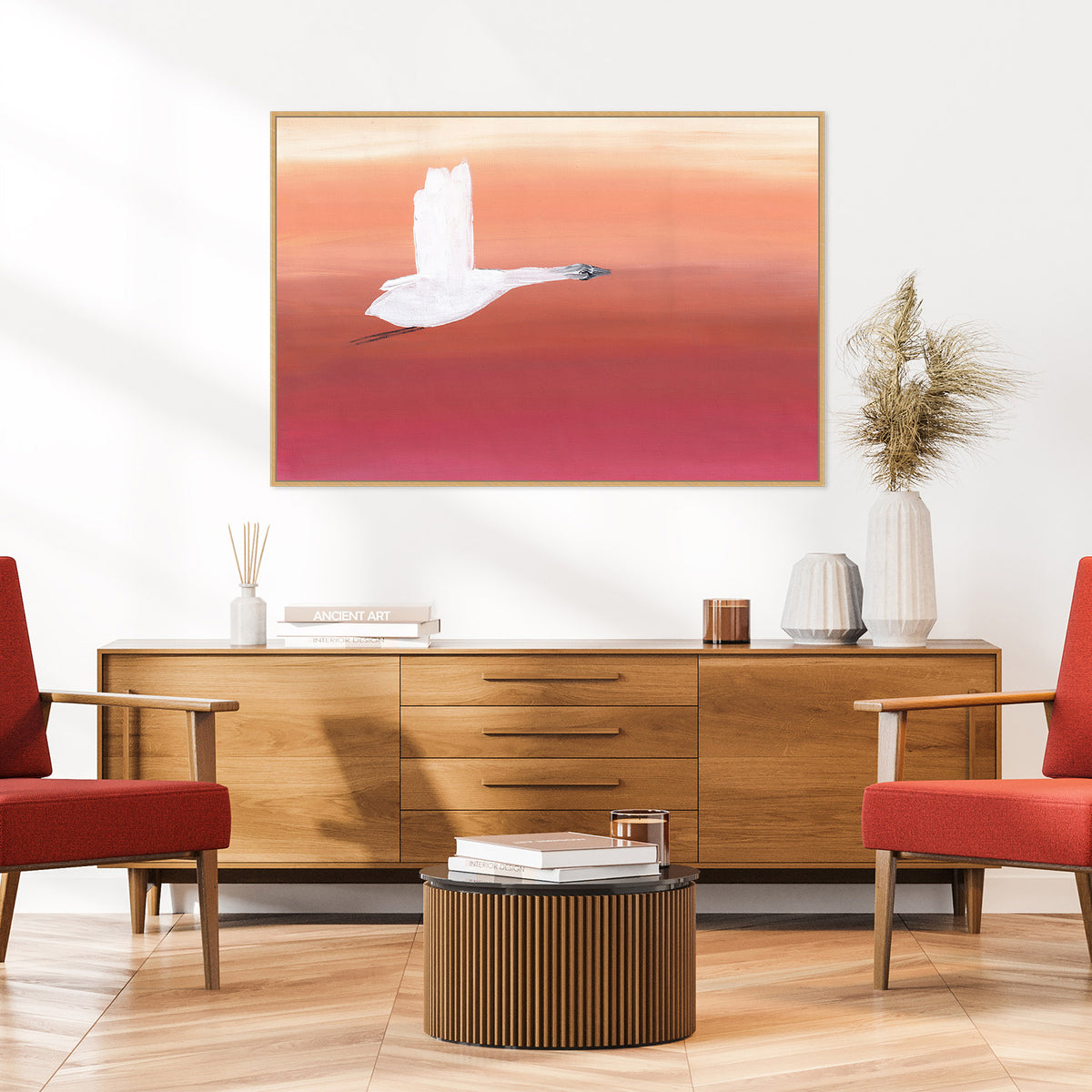 Goose Pink, by Lisa Schmidt – Zokis Canvas Art