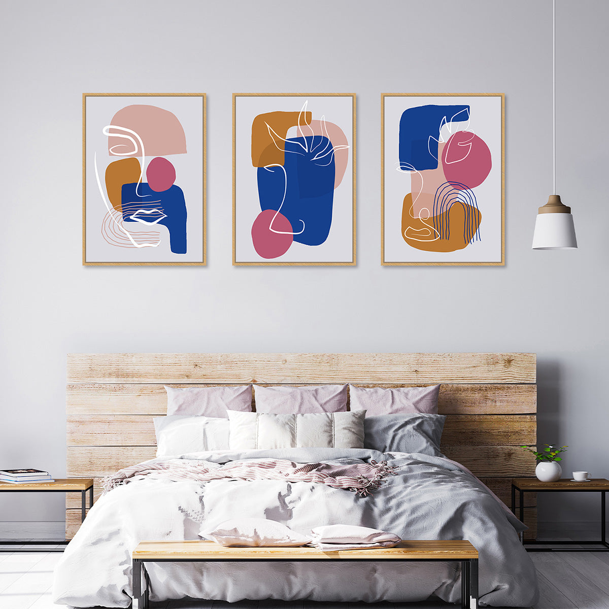 Friendship, Abstract Art Trio – Zokis Canvas Art