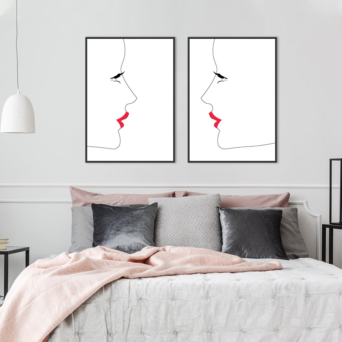 Gemini, Line Art Duo – Zokis Canvas Art