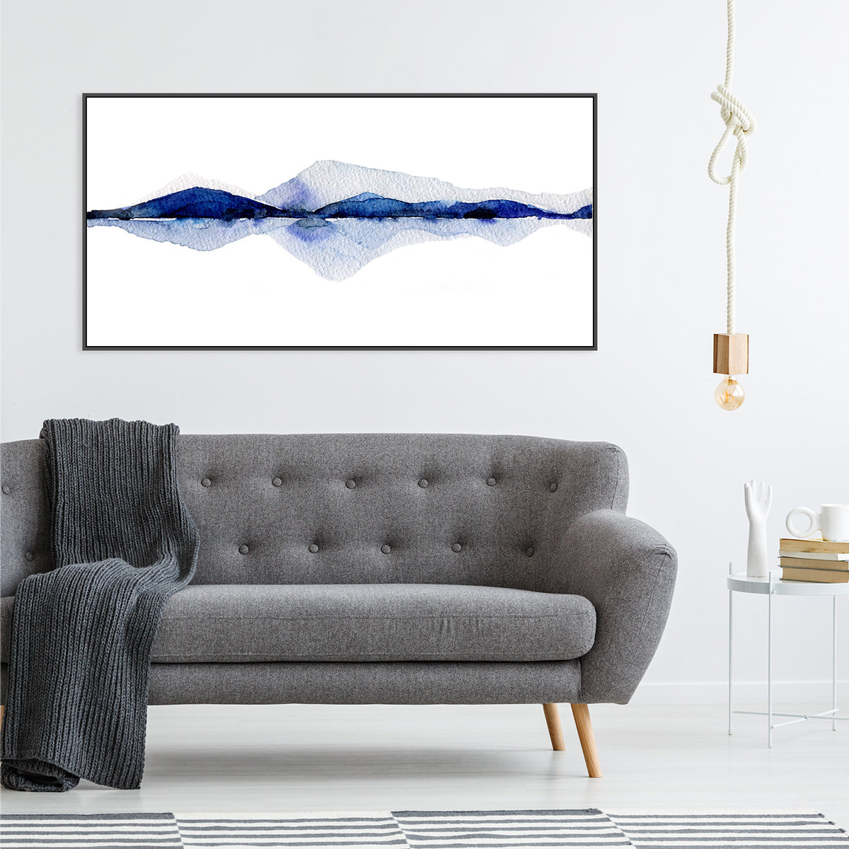 Blue Reflection Study, Abstract Art – Zokis Canvas Art