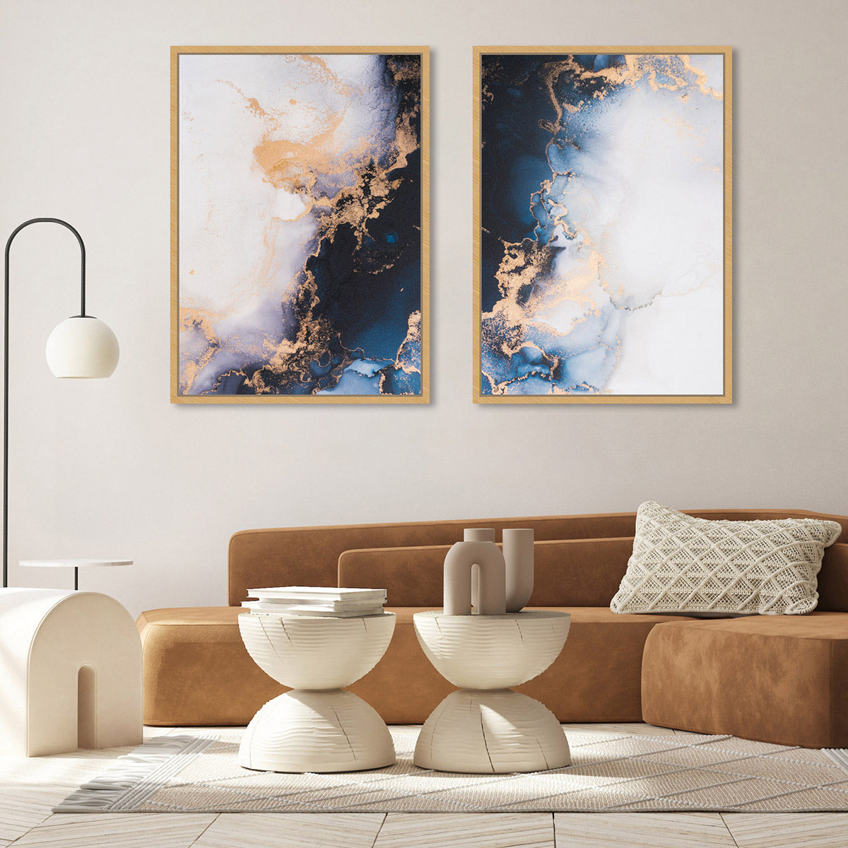 Earthbound Mirrors, Abstract Art Duo – Zokis Canvas Art