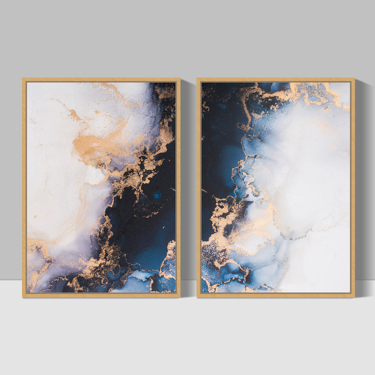 Earthbound Mirrors, Abstract Art Duo – Zokis Canvas Art