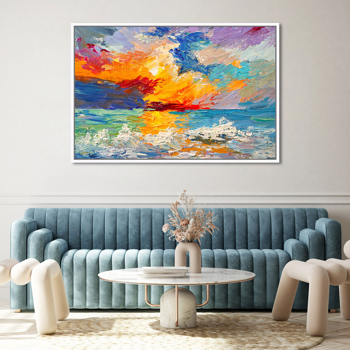 Sunset Explosion, Painting Art – Zokis Canvas Art