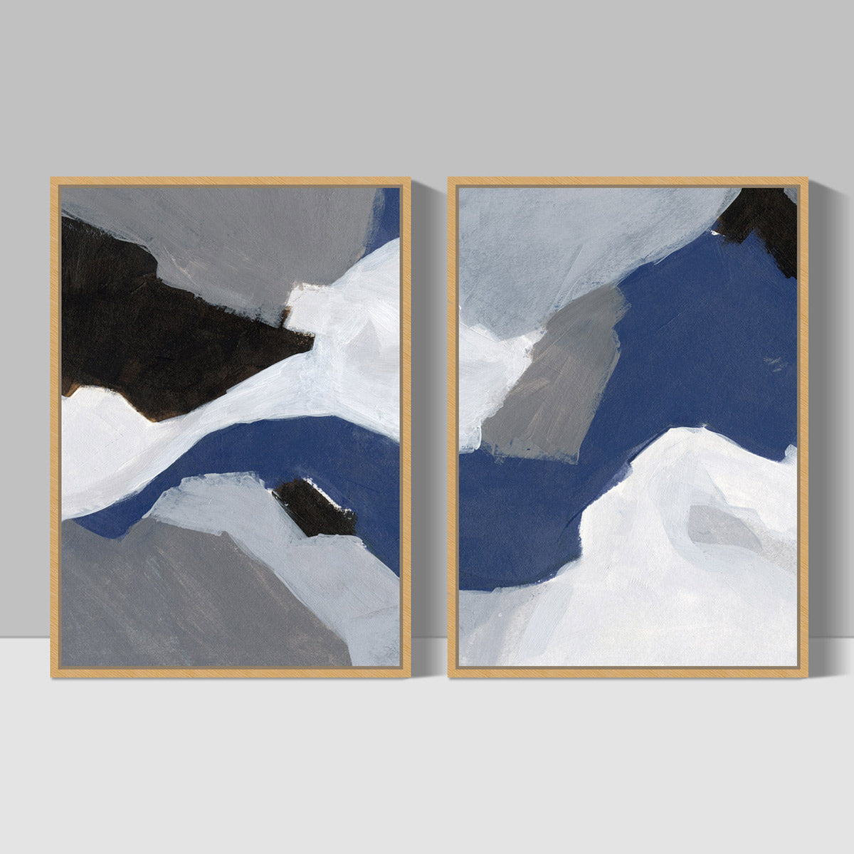 Hopeless Mountain Kingdom, Abstract Art Duo – Zokis Canvas Art
